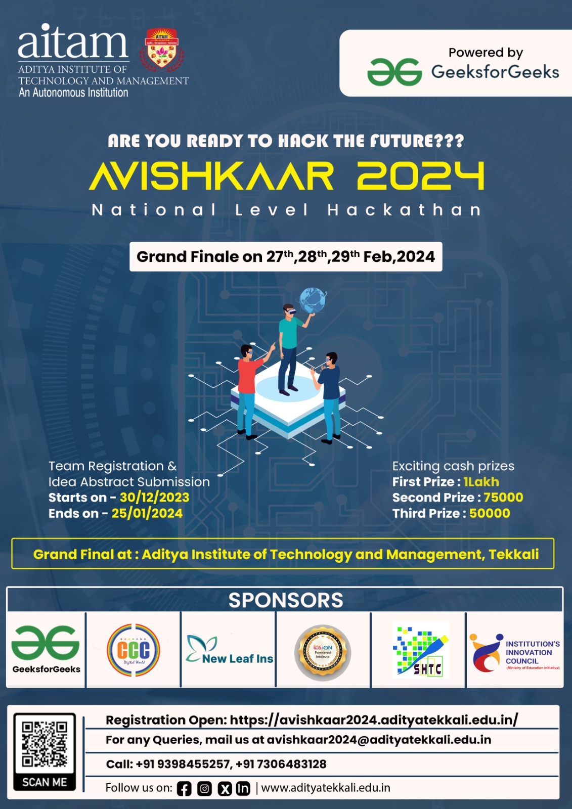 AVISHKAAR Hackathon 2024, Aditya Institute of Technology and Management ...