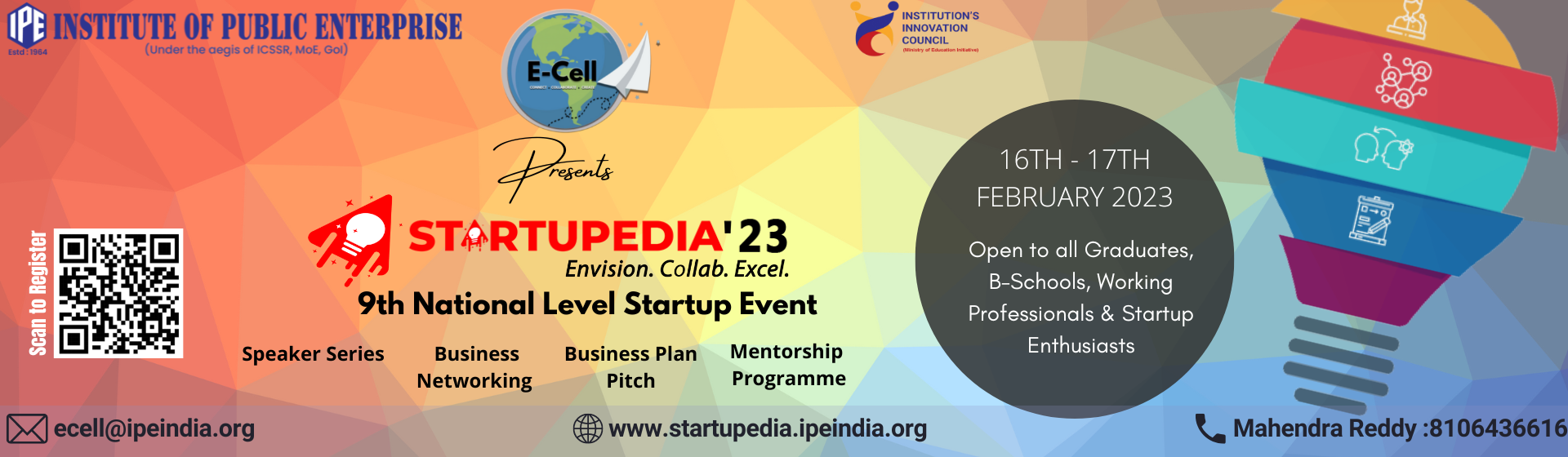 Startupedia 2023, Institute of Public Enterprise, National Level ...