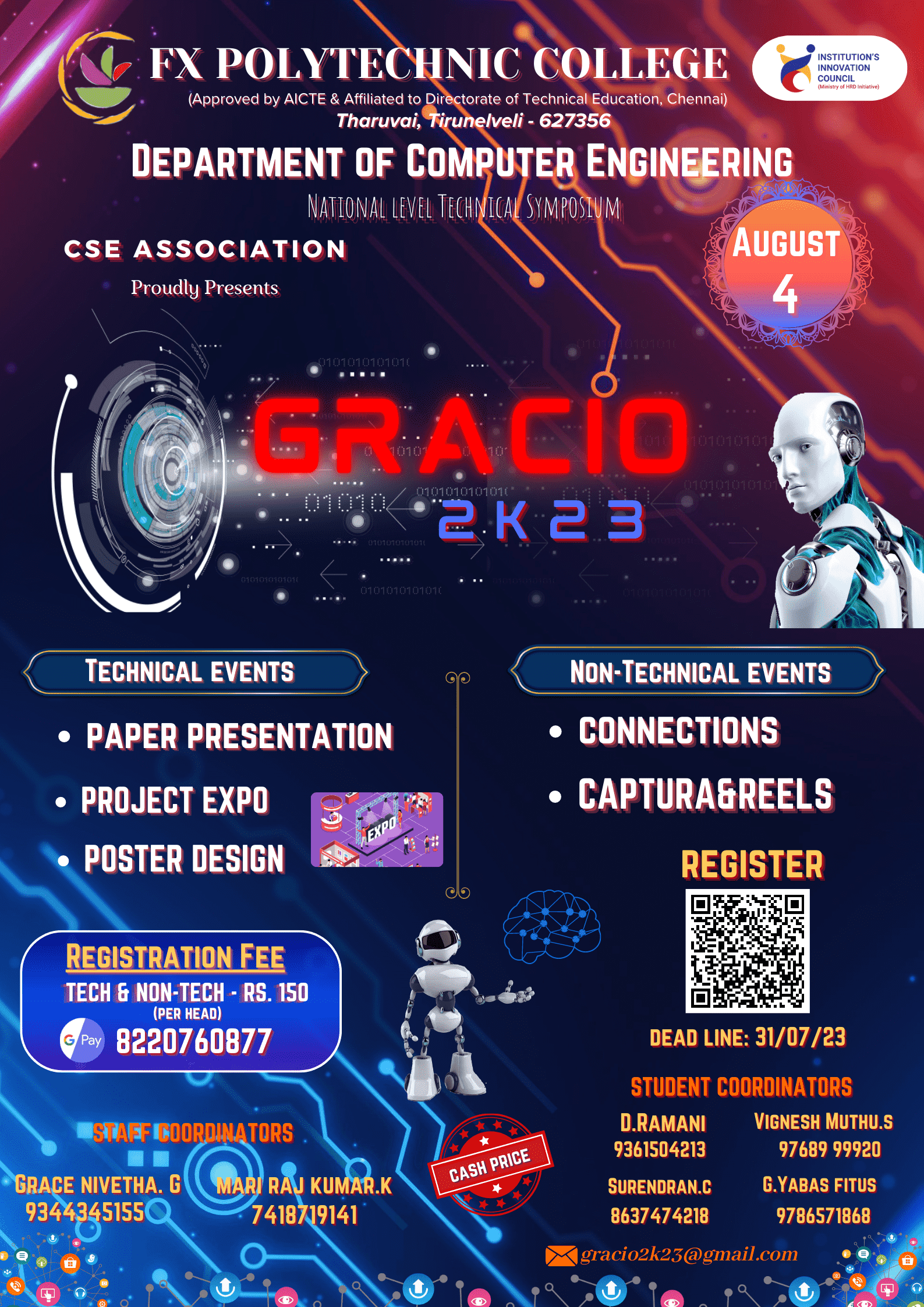 GRACIO 2k23, FX Polytechnic College, Computer Engineering Symposium ...