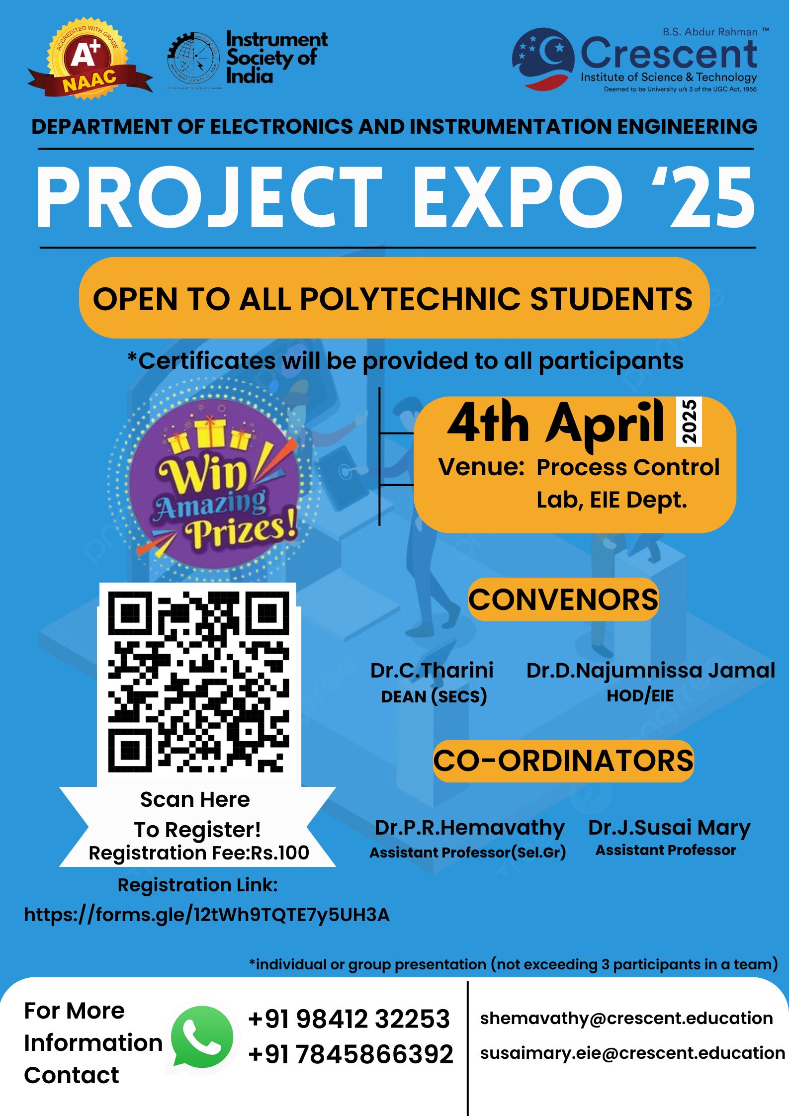 Project contest 2025, BS Abdur Rahman Crescent Institute of Science and ...