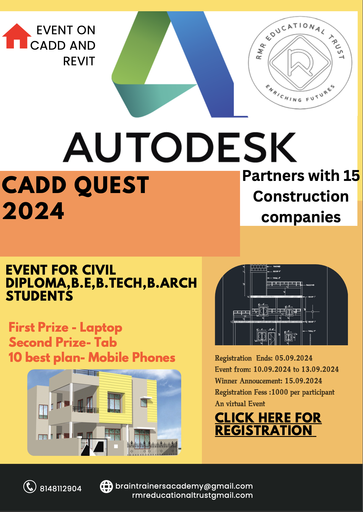 CADD QUEST and CODING Contest 2024, RMR Educational Trust, Coding and ...