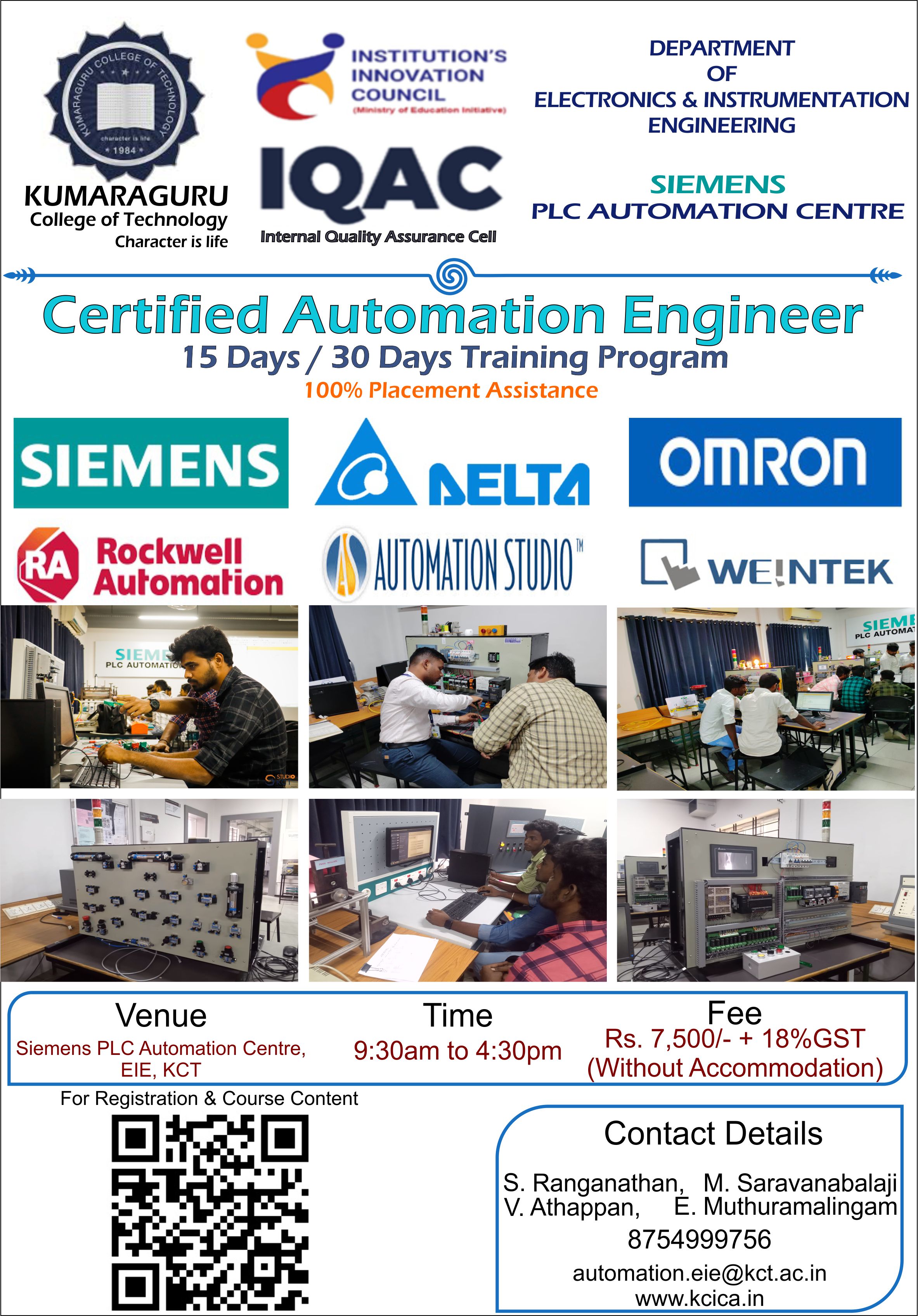 Certified Automation Engineer 2024, Kumaraguru College of Technology ...