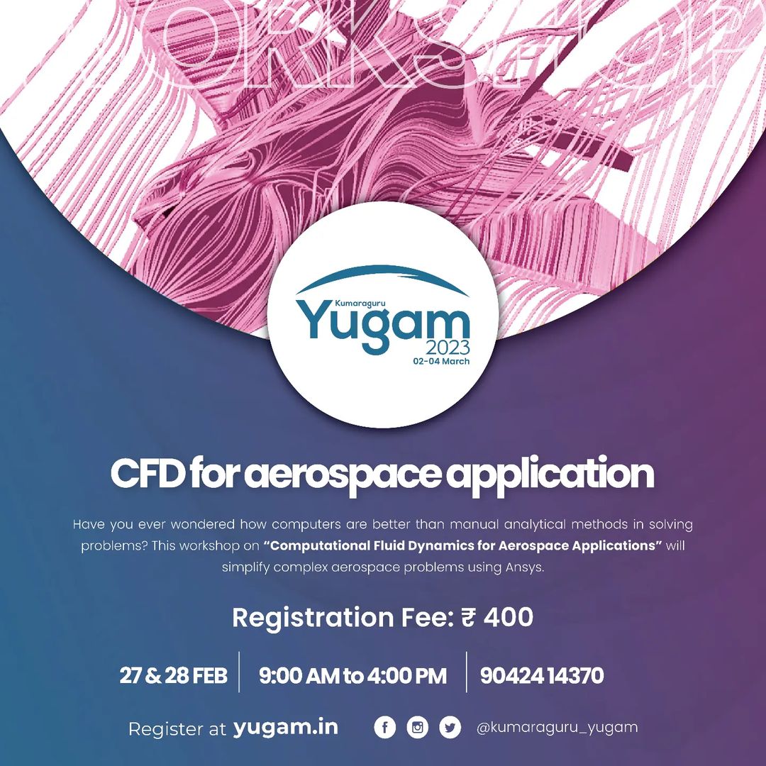 CFD for Aerospace Application 2023, Kumarguru College of Technology ...