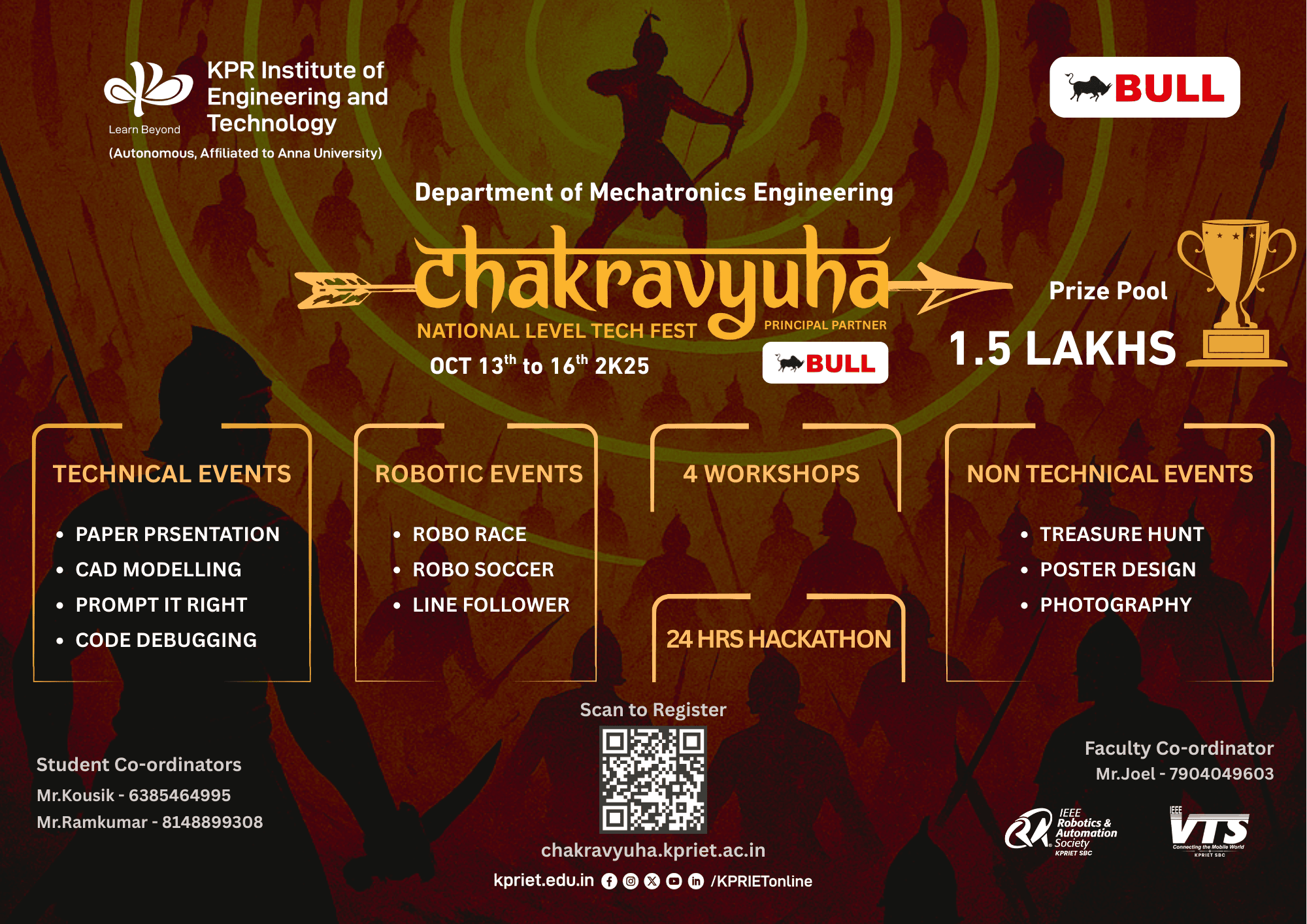 Chakravyuha - National Level Tech Fest 2025, KPR Institute of ...