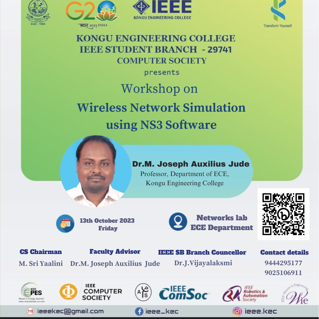 Wireless Network Simulation using NS3 Software 2023, Kongu Engineering ...