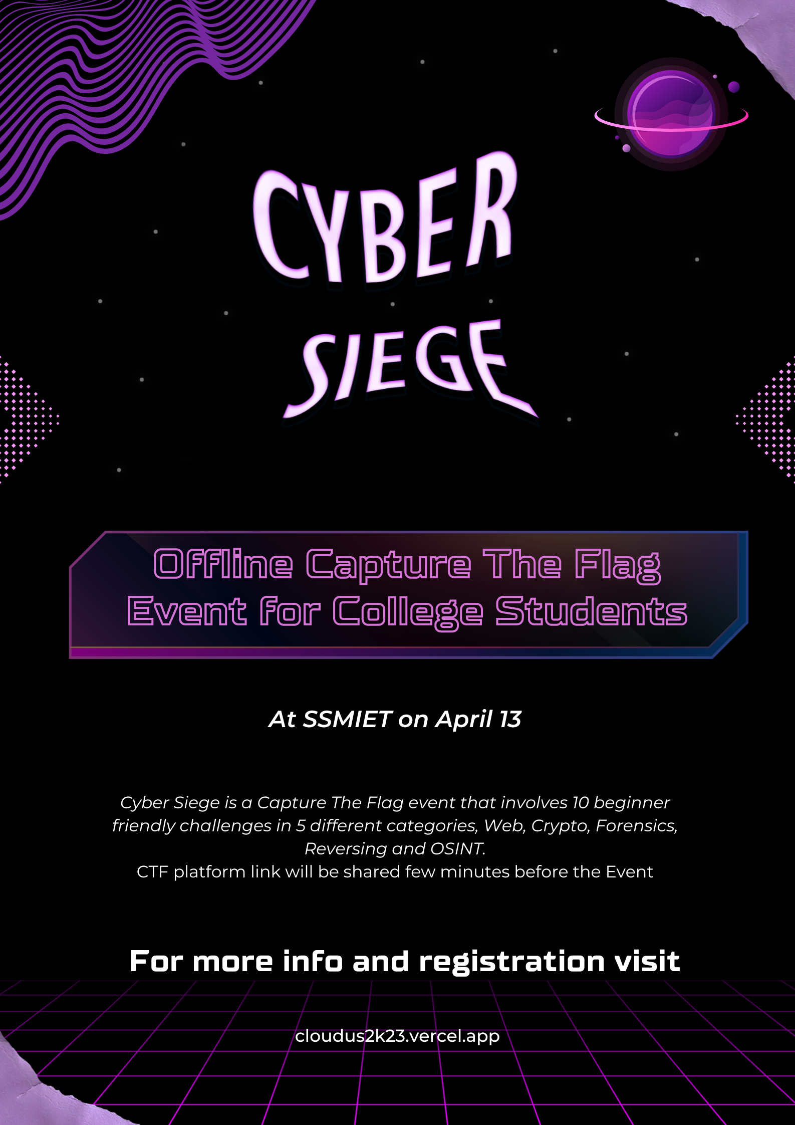 Cyber Siege 2023, SSM Institute of Engineering and Technology ...