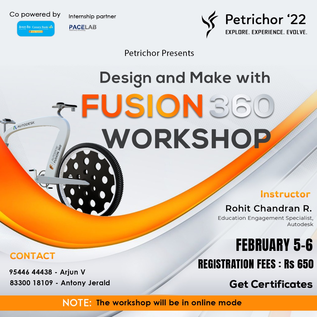 DESIGN AND MAKE WITH FUSION 360 Petrichor 2022, Indian Institute of ...