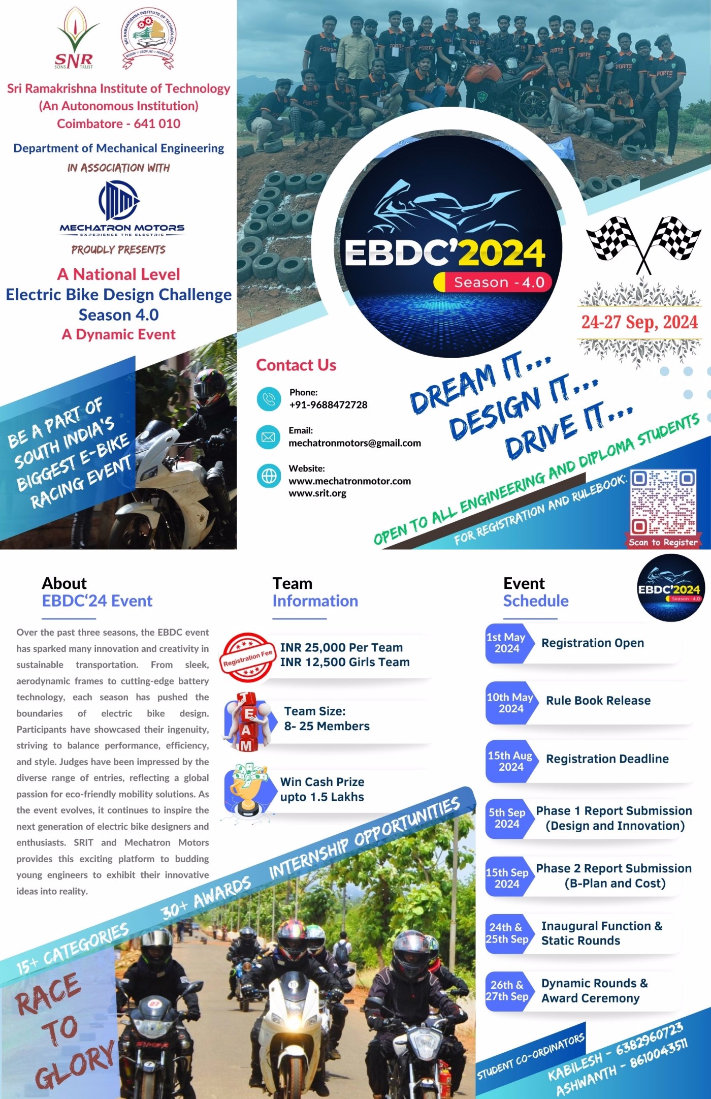 A National Level Electric Bike Design Challenge (EBDC’24), Season 4.0 ...