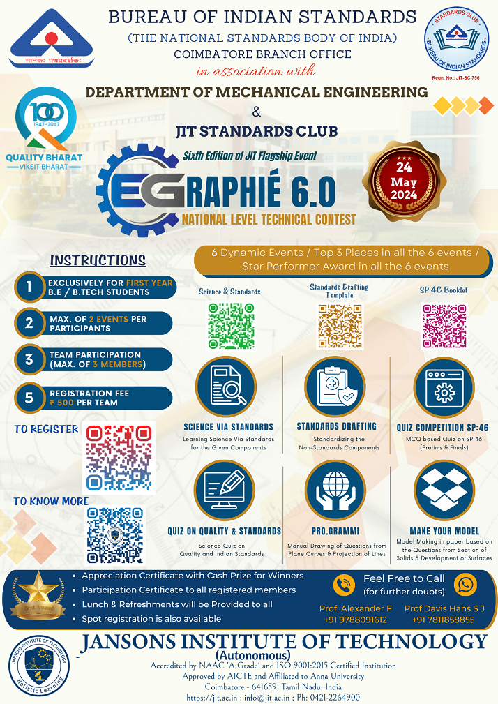 EGraphie6.0, Jansons Institute of Technology, National Level Technical ...