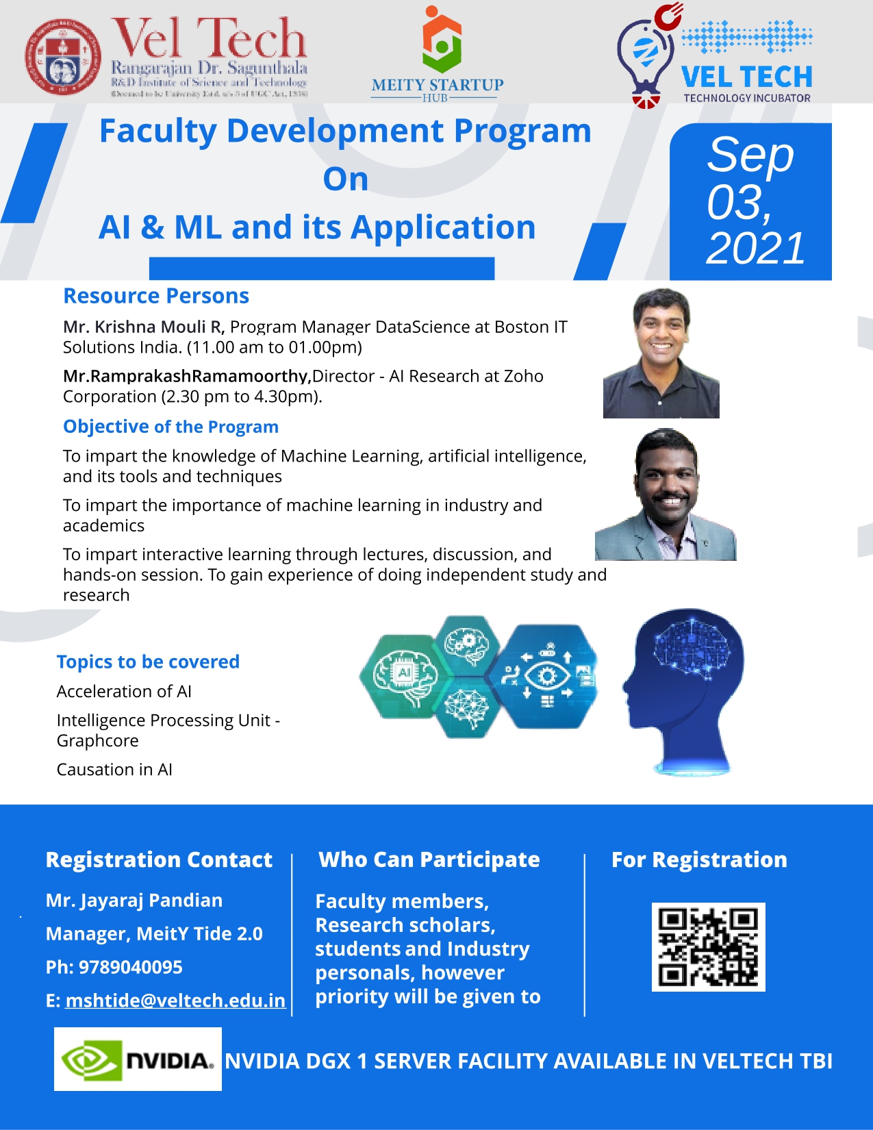 One day Faculty Development Program on AI and ML and its Application ...