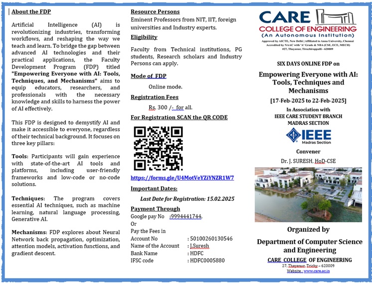 FDP on Empowering Everyone with AI: Tools, Techniques and Mechanisms ...