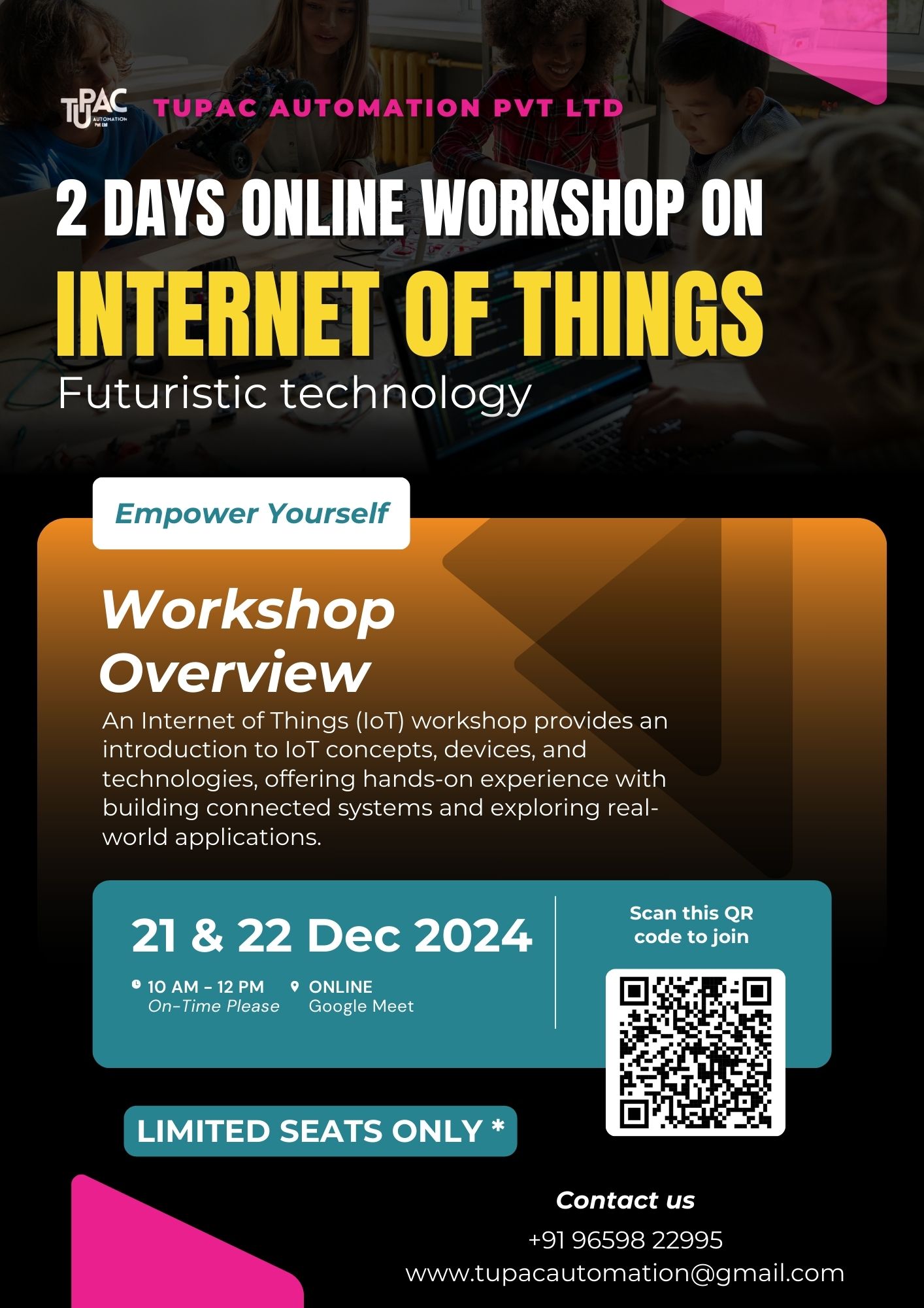 2 Days online Workshop on internet of Things 2024, Karpagam College of ...