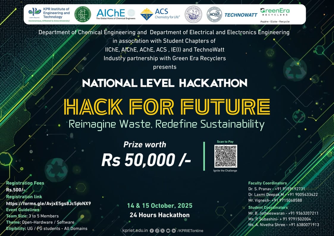 Hack for Future 2025, KPR Institute of Engineering and Technology ...