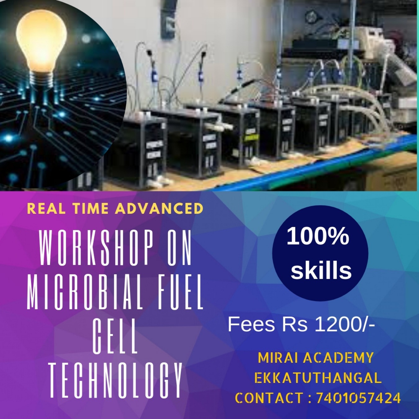 Workshop on Microbial Fuel Cell Technology 2019, Mirai Academy ...