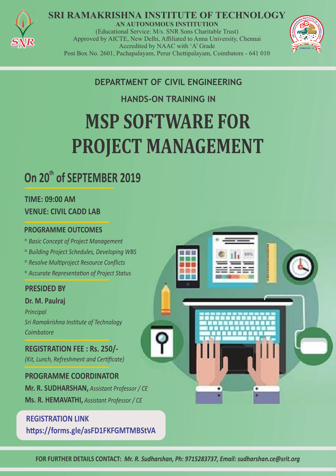 Hands-on Training in Msp Software for Project Management 2019, Sri ...