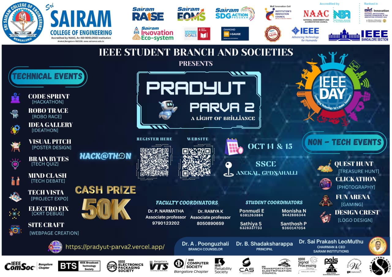 PRADYUT PARVA 2, Sri Sairam College of Engineering Anekal, Technical ...