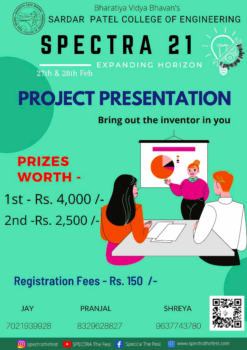 Project Presentation 2021, Sardar Patel College of Engineering, Project ...