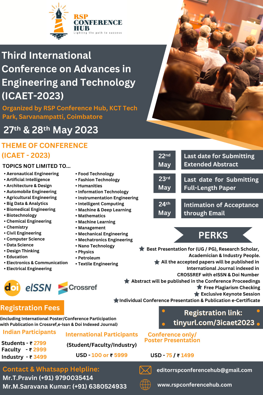 International Conference on Advances in Engineering and Technology ...