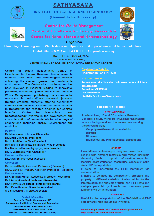 One Day Training cum Workshop on Spectrum Acquisition and ...