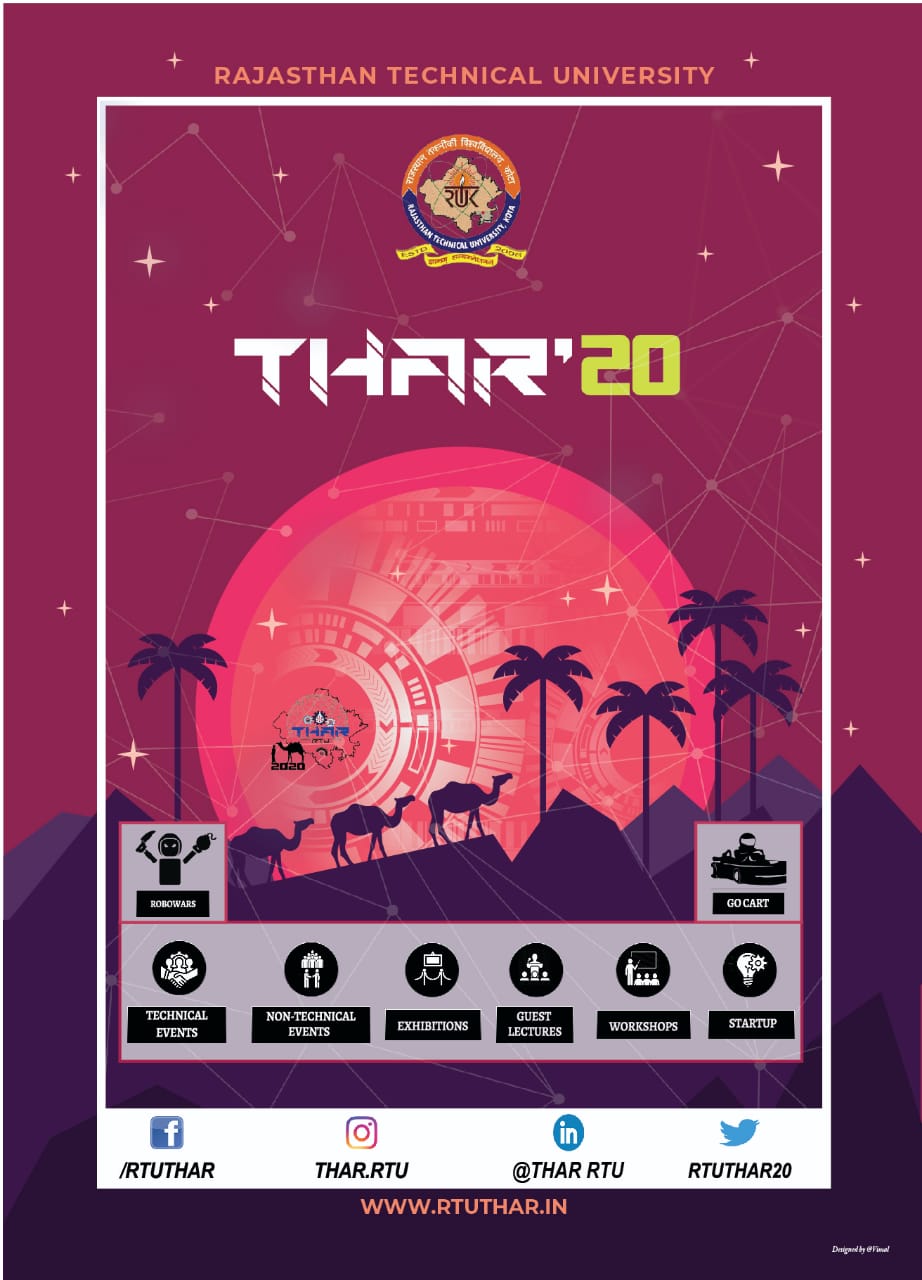 THAR 2020, Rajasthan Technical University, Techno Management Festival ...