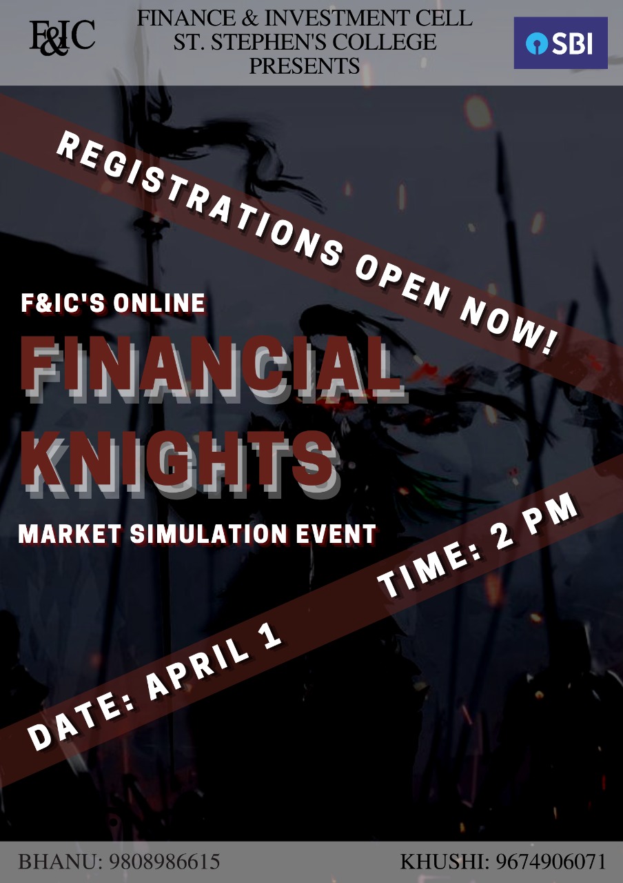 Financial Knights 2021, St Stephens College, Mock Stock Event, Delhi