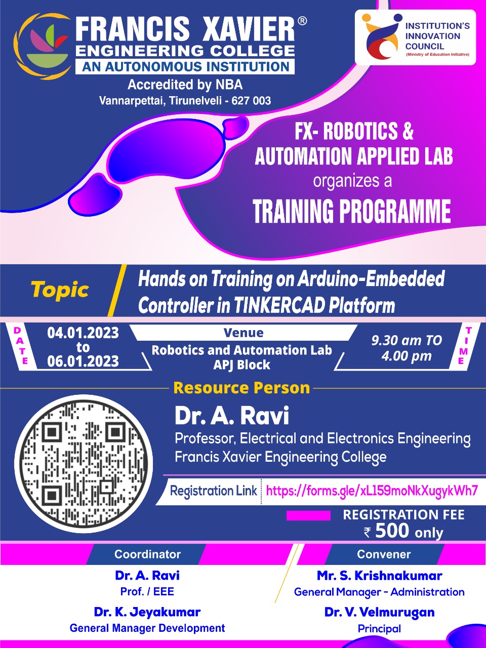 Hands on Training on Arduino-Embedded Controller in TINKERCAD Platform ...