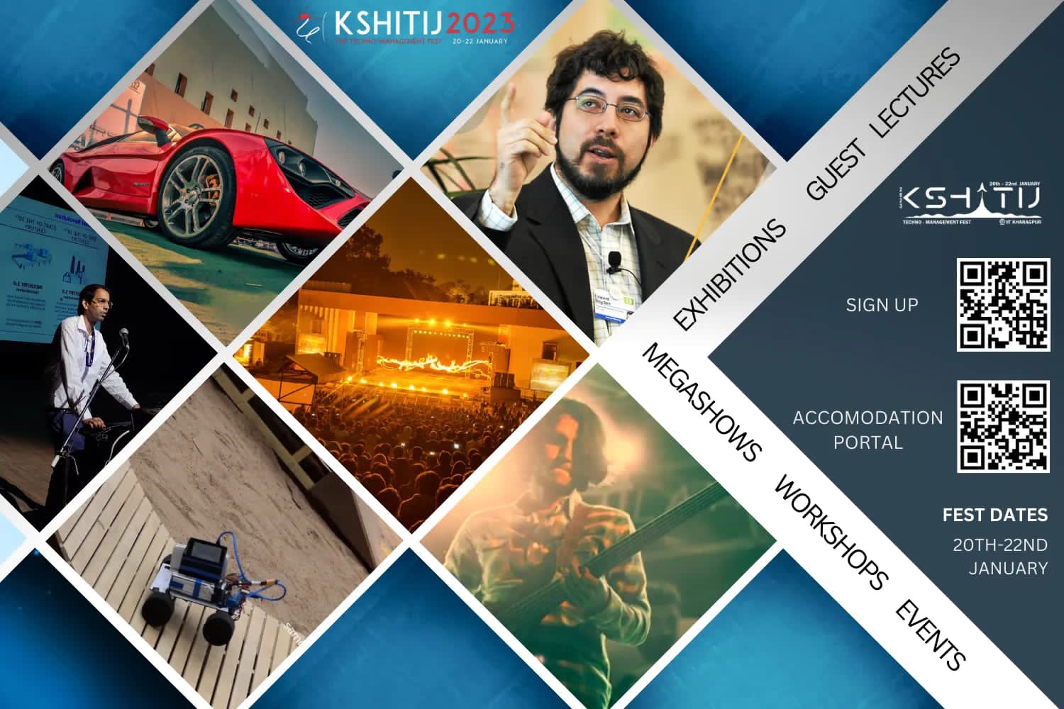 Kshitij 2023, IIT Kharagpur, Techno Management Festival, Kharagpur