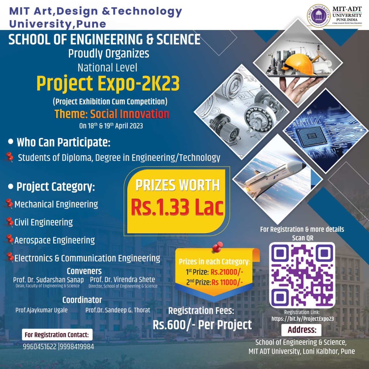 National Level Project Expo 2k23, MIT Art, Design and Technology ...