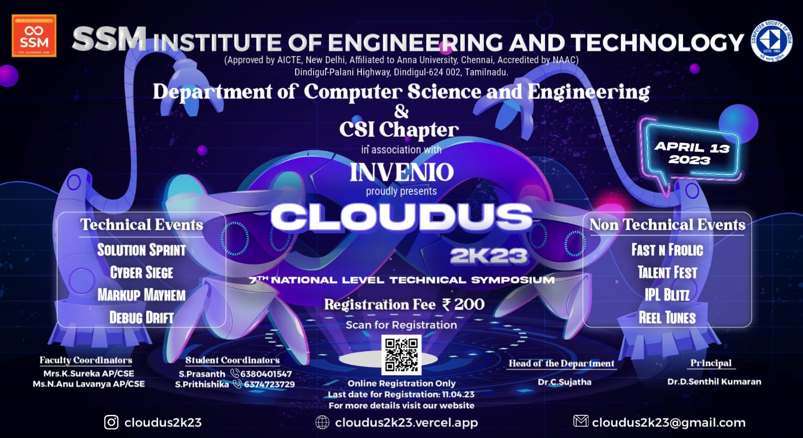 Cloudus 2k23, SSM Institute of Engineering and Technology, Technical ...