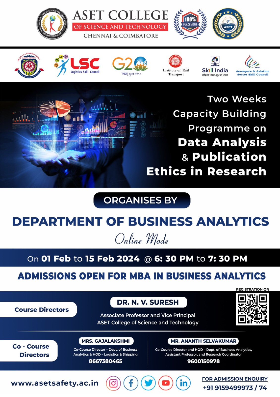 Two Weeks Capacity Building Programme 2024, ASET College of Science and ...