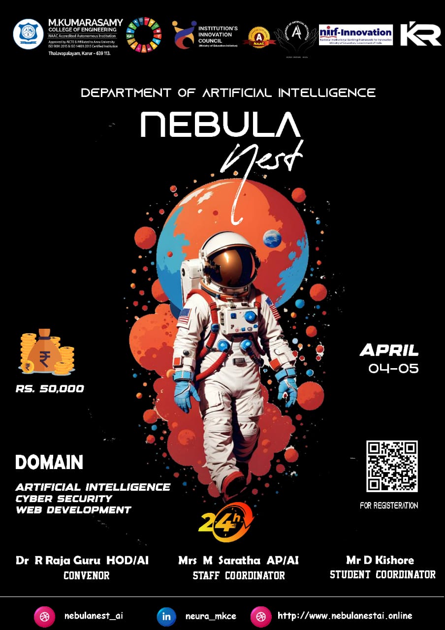 NEBULA NEST 2K24, M Kumarasamy College of Engineering (Autonomous ...