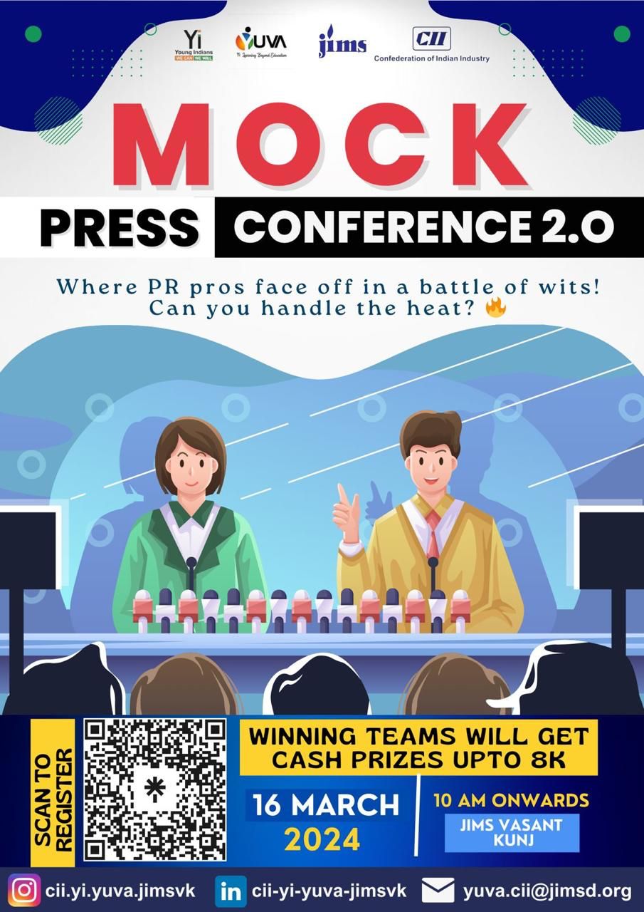 Mock Press Conference 2024, Jagannath International Management School ...