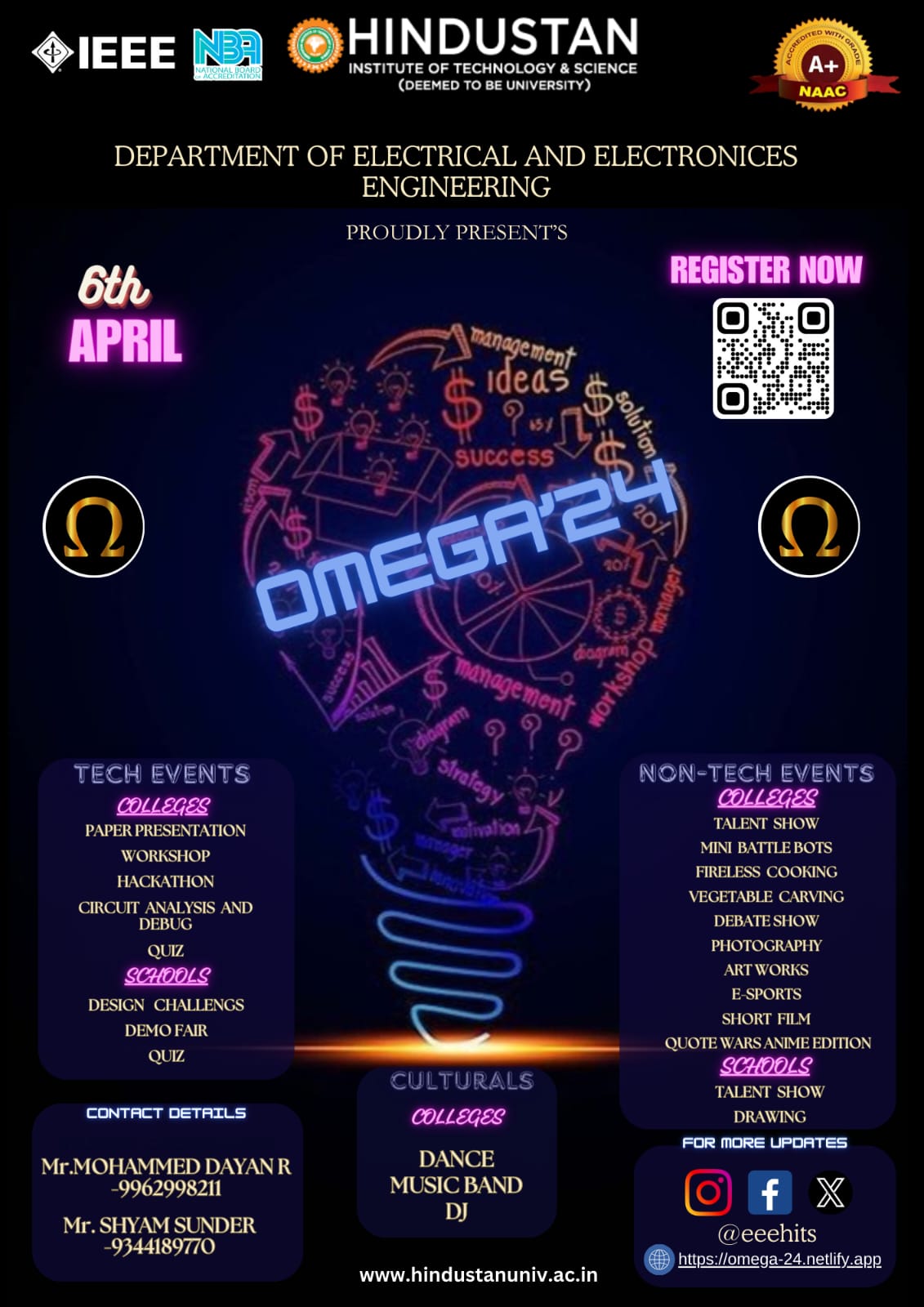 OMEGA'24, Hindustan Institute of Technology and Science, Technical ...