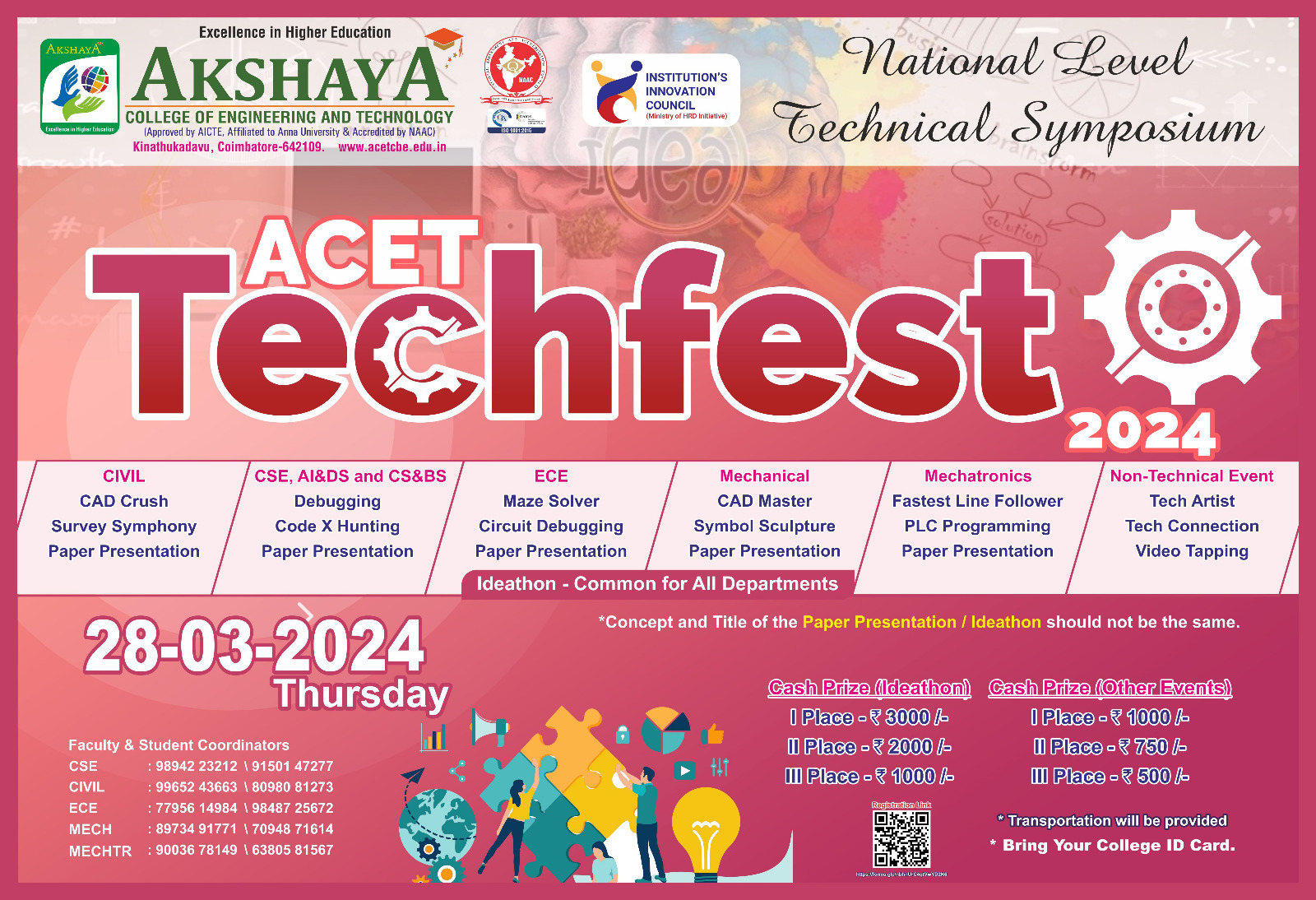 TechFest 2024, Akshaya College of Engineering and Technology, Technical ...