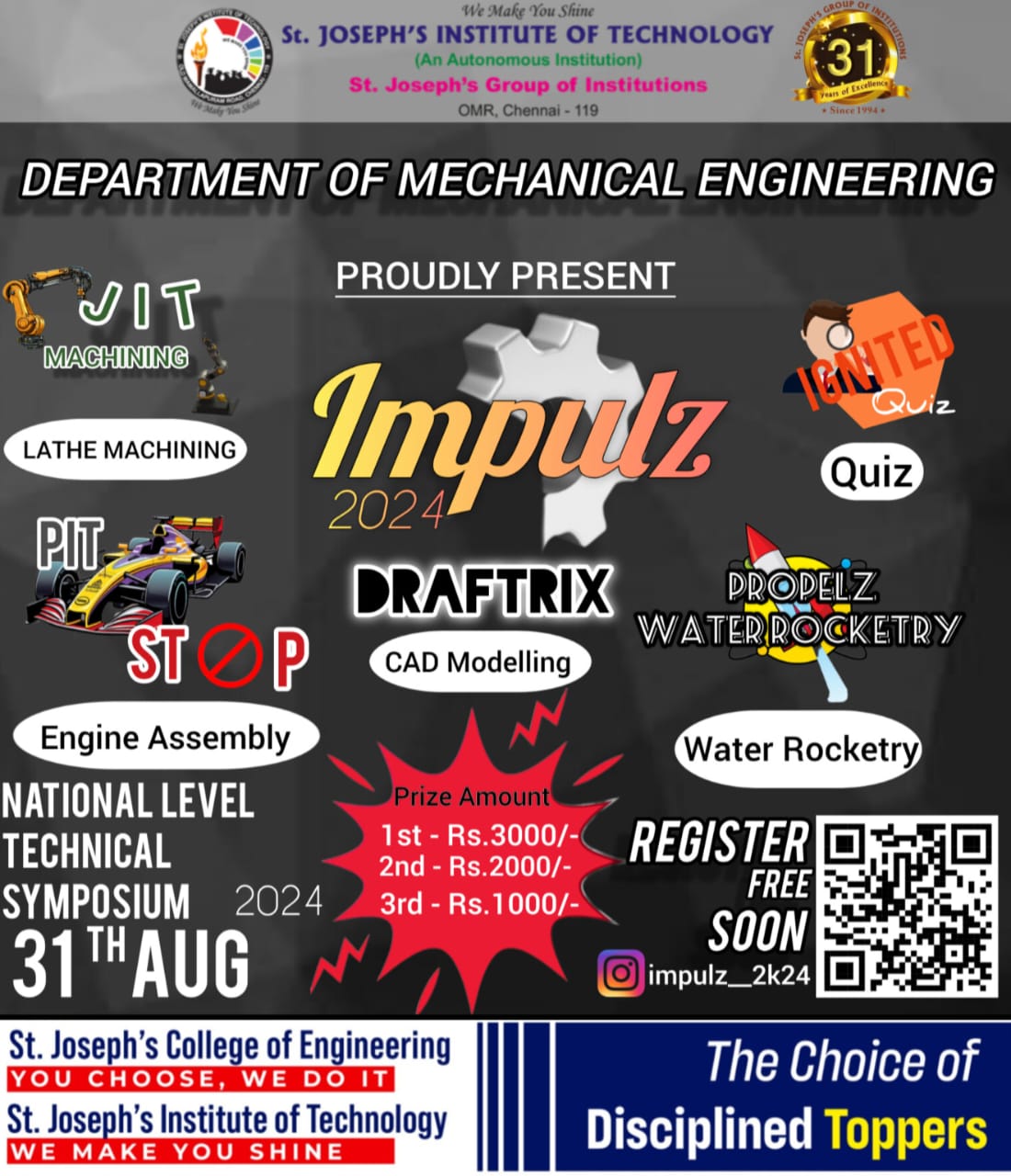 IMPULZ 2K24, St Josephs Institute of Technology, Mechanical Engineering ...