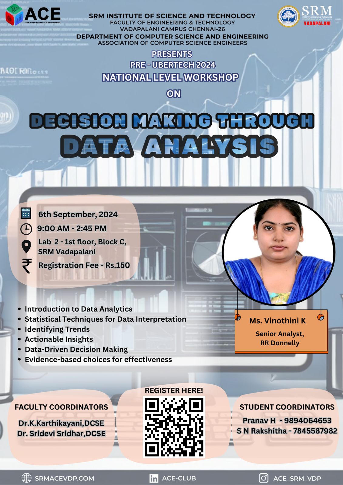Workshop on Decision Making Through Data Analysis 2024, SRM Institute ...