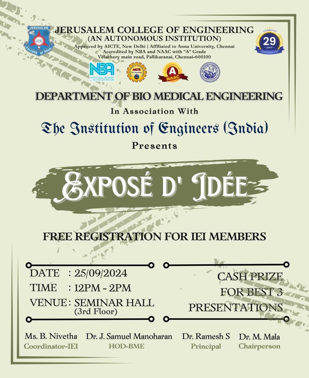 EXPOSE D' IDEE 2024, Jerusalem College of Engineering, Paper ...