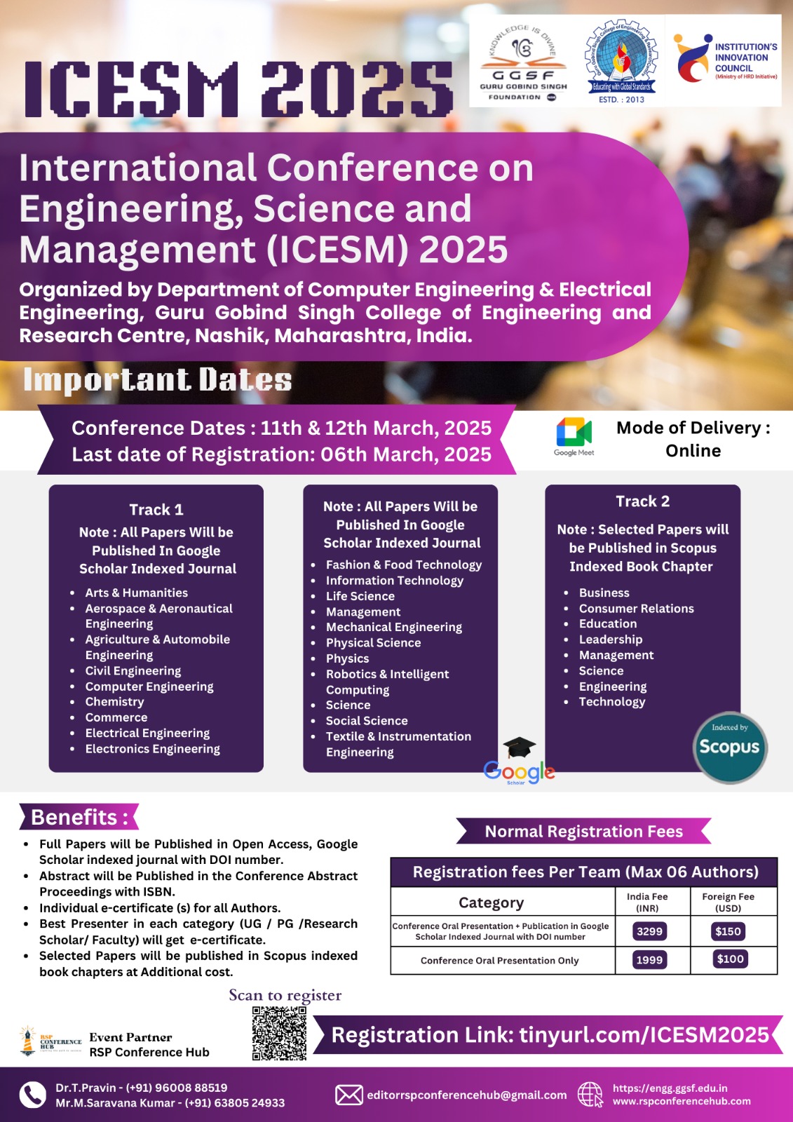 International Conference on Engineering, Science and Management ICESM ...