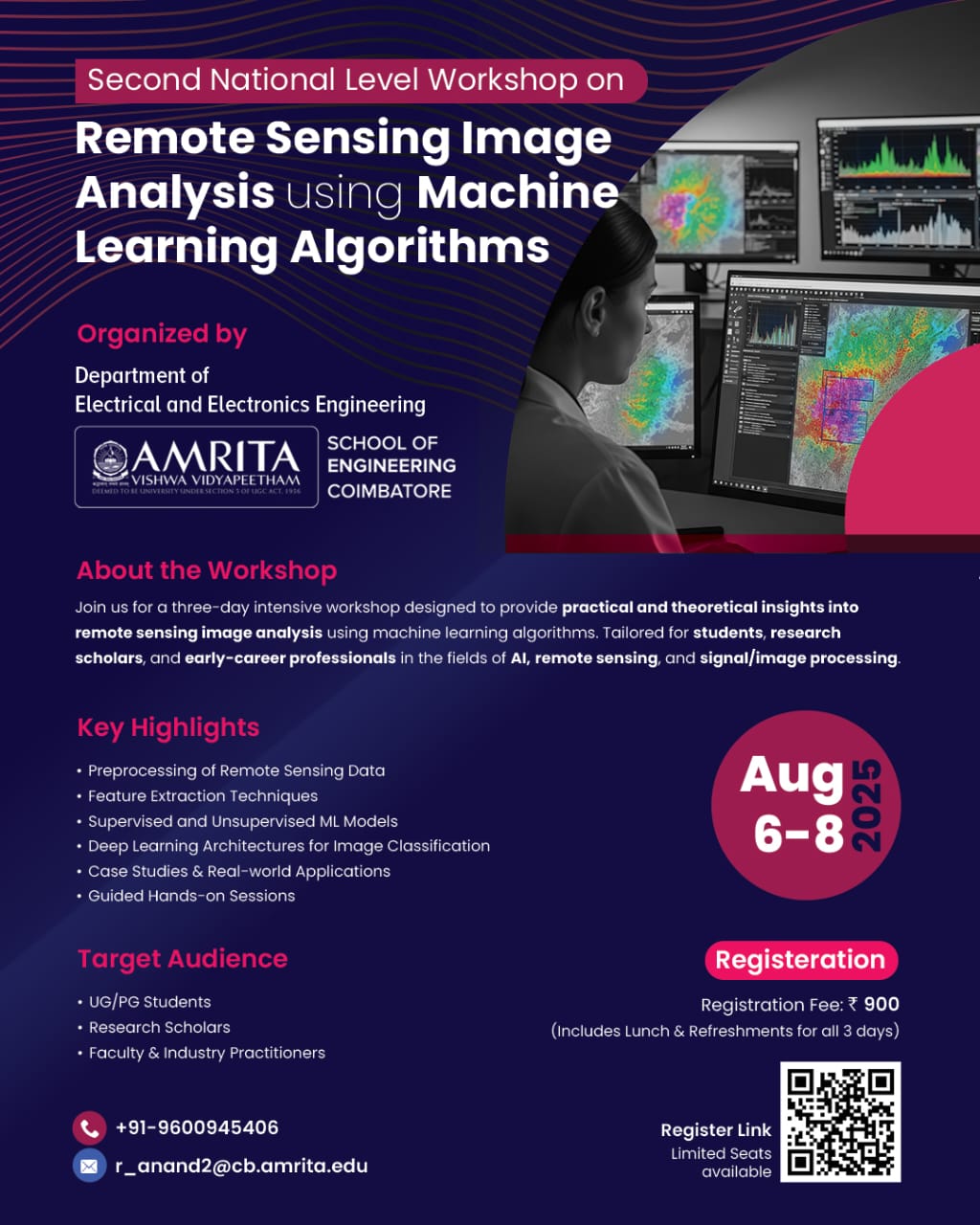 Second National Level Workshop on Remote Sensing Image Analysis using ...