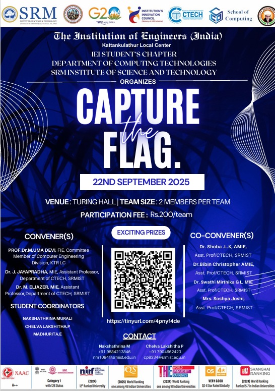 Capture The Flag 2025, SRM Institute of Science and Technology ...