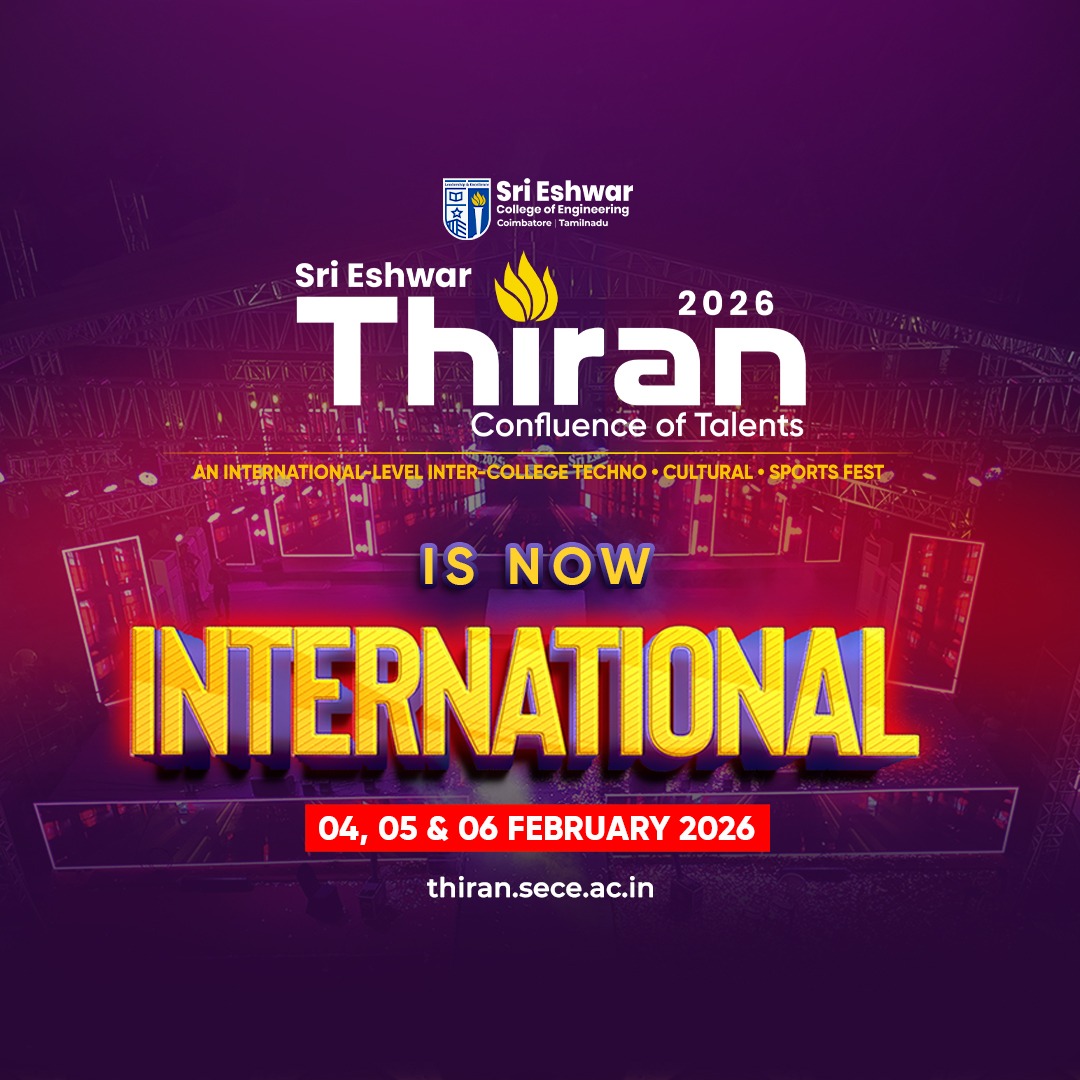 Thiran 2026, Sri Eshwar College of Engineering, International Techno ...
