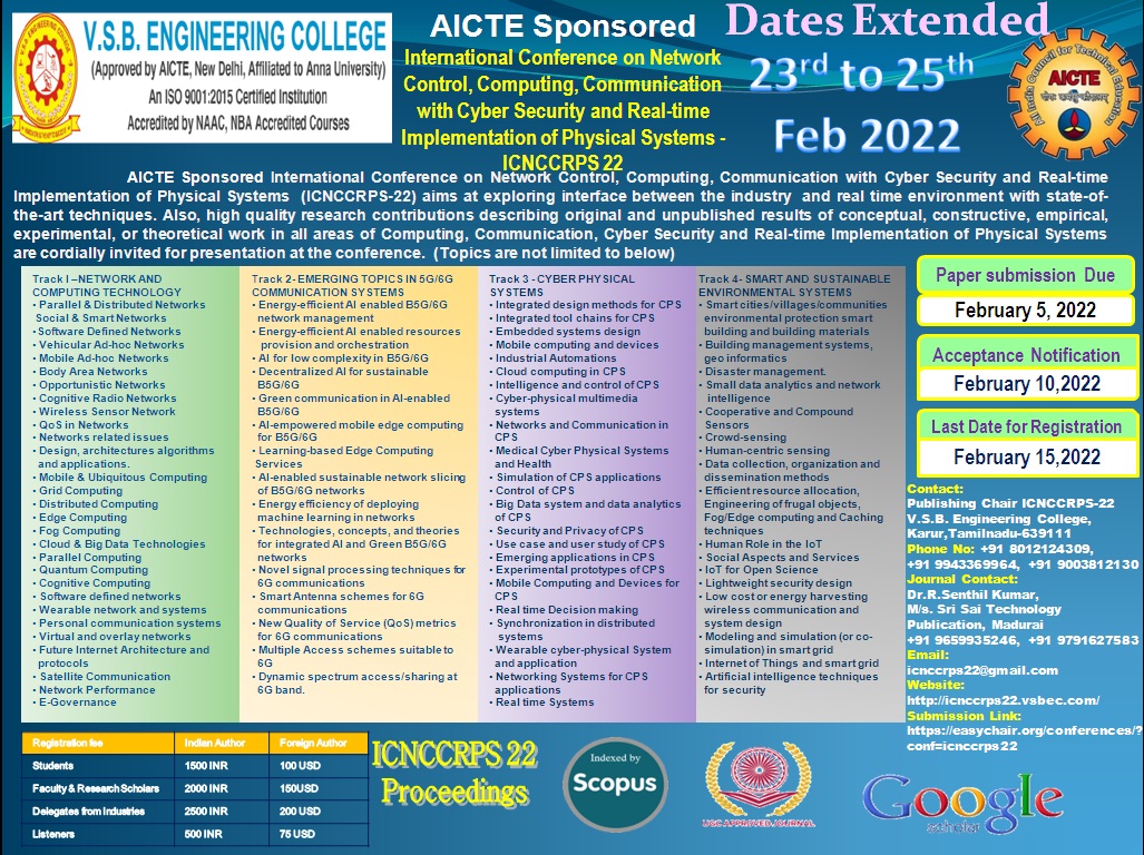 International Conference on Network Control, Computing, Communication ...