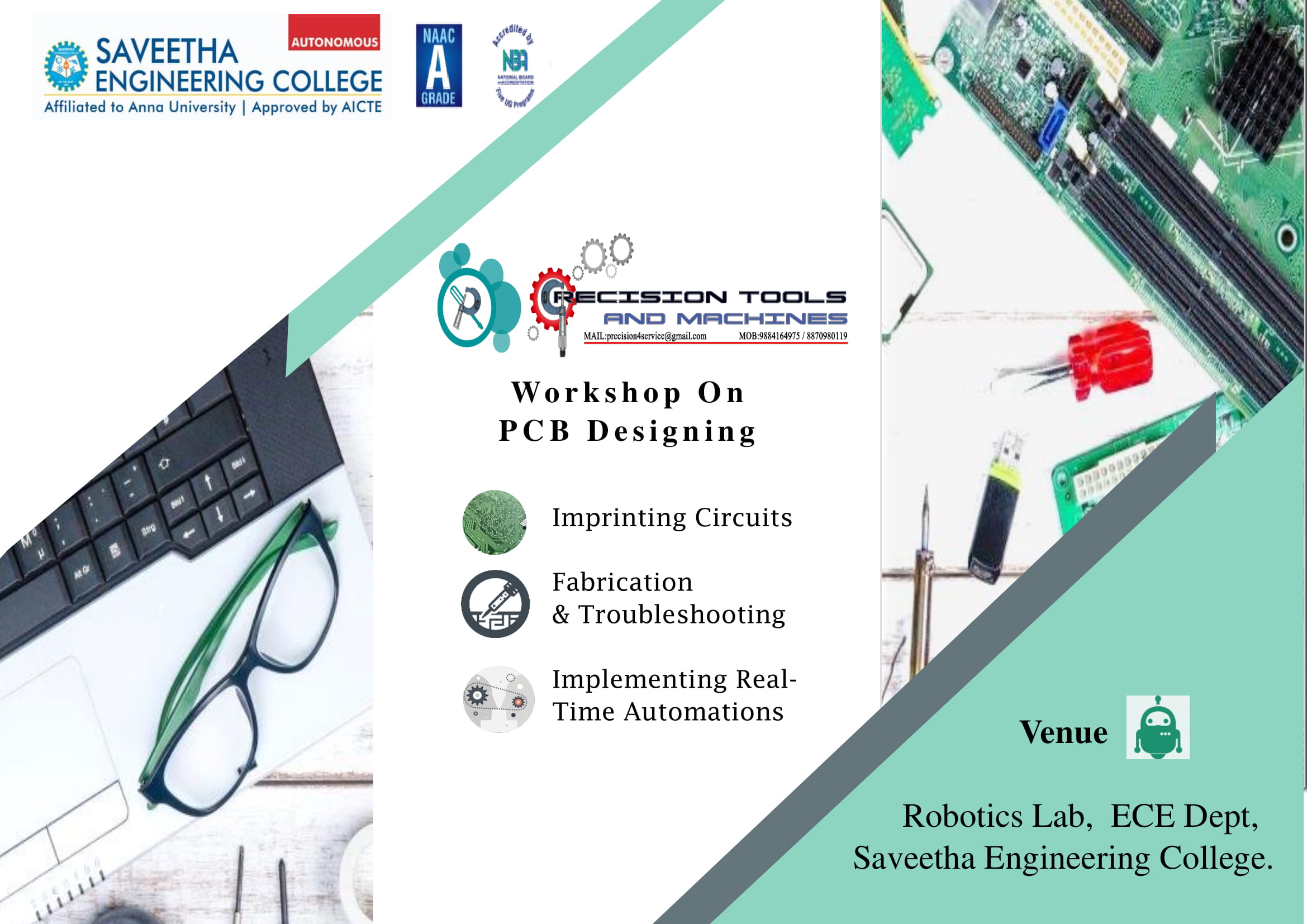 Free PCB Designing Workshop 2019, Saveetha Engineering College, PCB ...