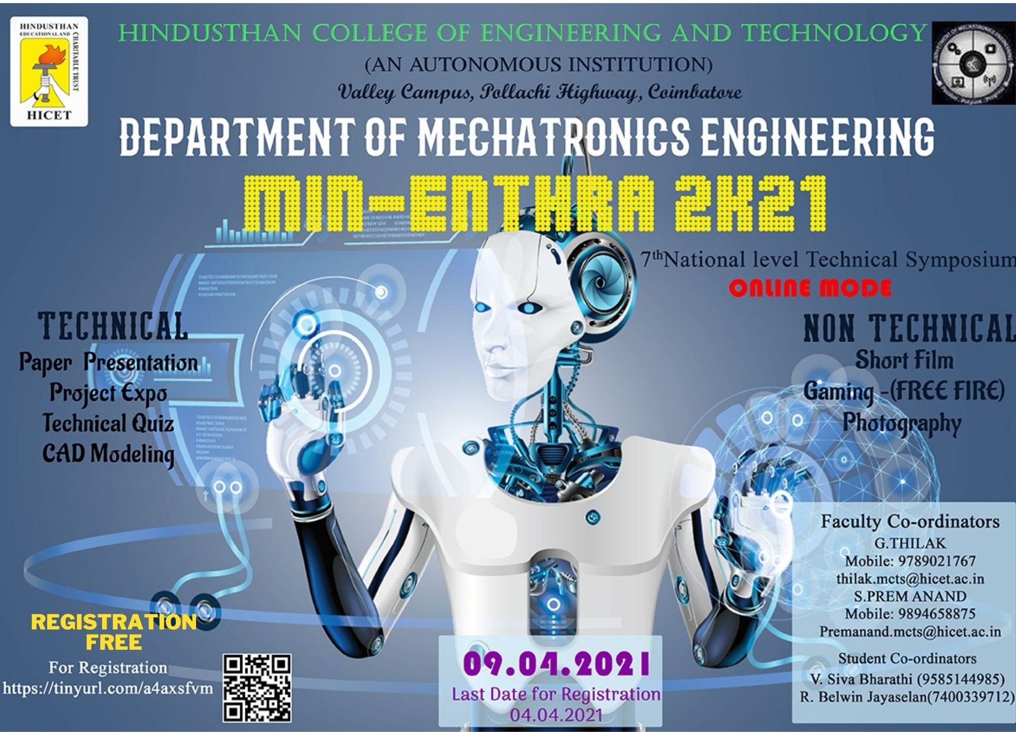 MIN- ENTHRA 2K21, Hindusthan College of Engineering and Technology ...