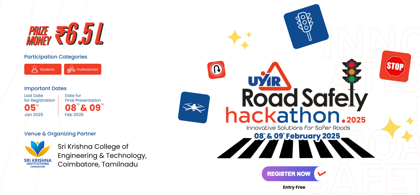 Uyir Road Safety Hackathon 2025, Sri Krishna College of Engineering ...